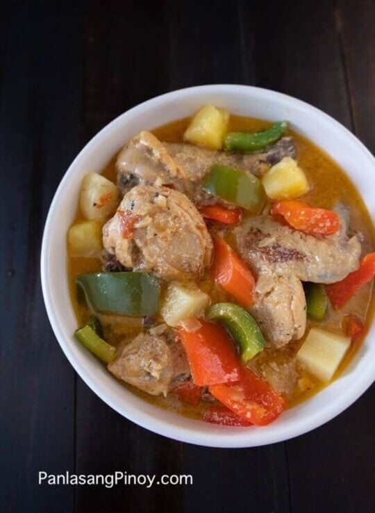 Pininyahang Manok (Pineapple Chicken)
