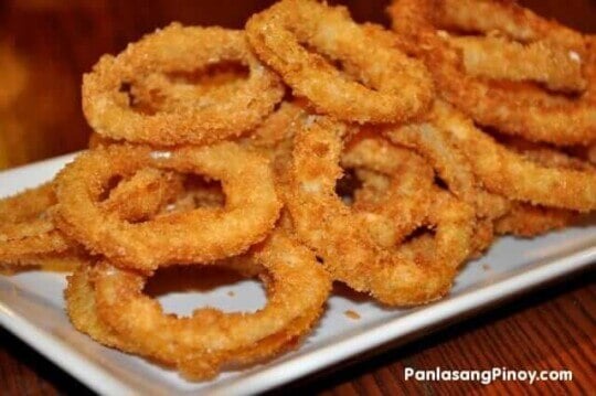 Cheesy Onion Rings - Panlasang Pinoy