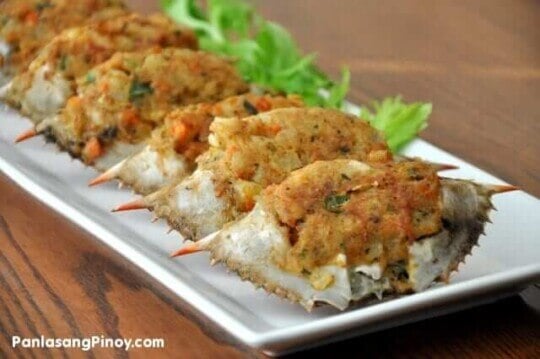 Rellenong Alimasag Recipe - Stuffed Crab Panlasang Pinoy