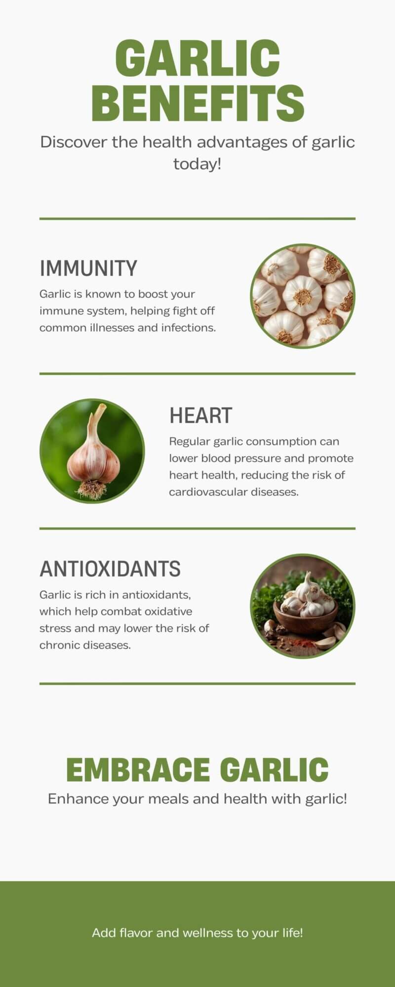 Health Benefits of Garlic