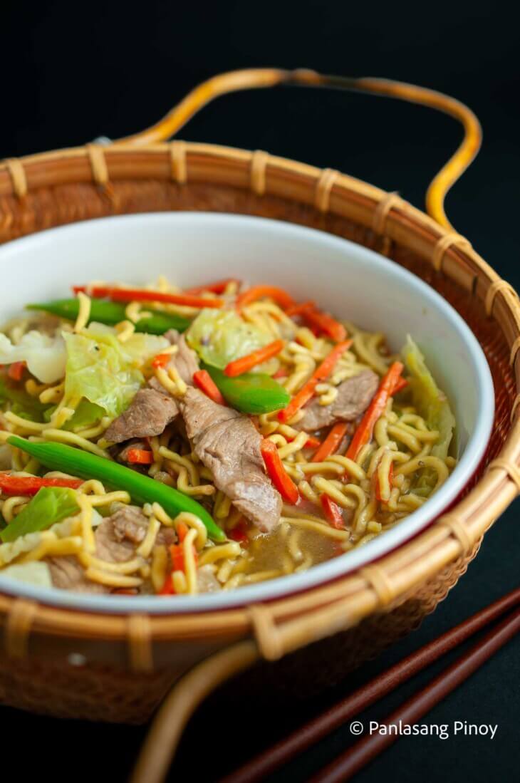 Pancit Bato Mami (Noodle Soup) - Panlasang Pinoy