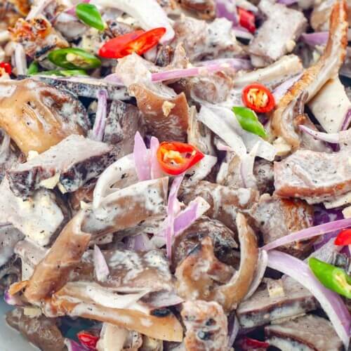 Pork Dinakdakan Recipe - Panlasang Pinoy