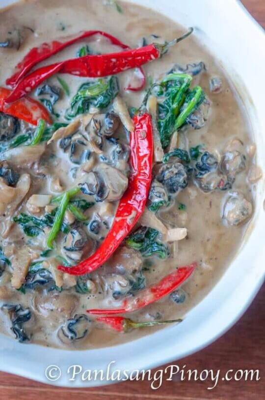 Apple Snails in Coconut Milk (Ginataang Kuhol) - Panlasang Pinoy