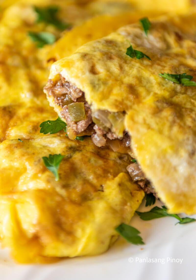 Ground Beef Omelet - Panlasang Pinoy