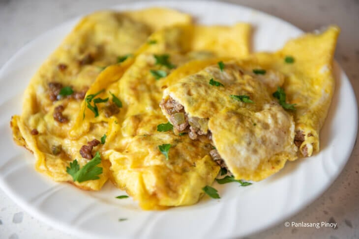 Ground Beef Omelet - Panlasang Pinoy