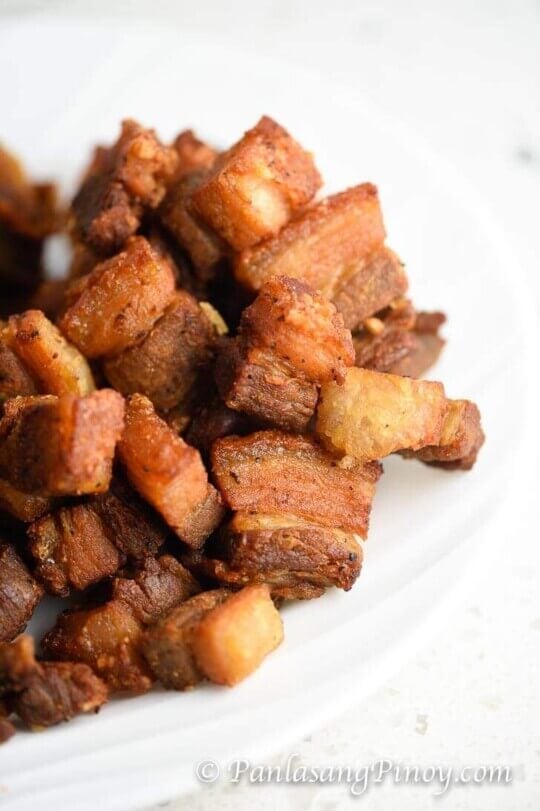 Tulapho Recipe (Crispy Fried Pork) - Panlasang Pinoy