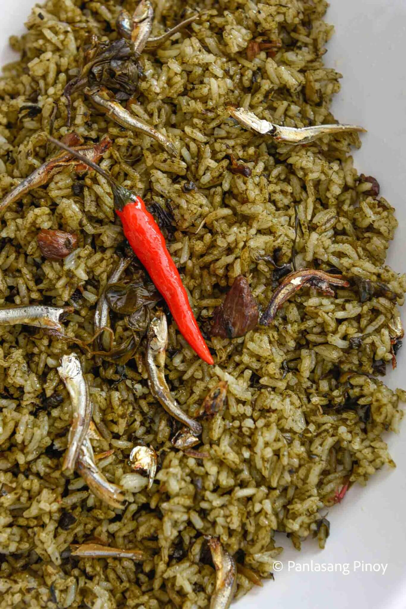 Laing Fried Rice Recipe - Panlasang Pinoy