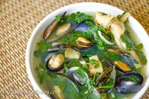 Tinolang Tahong with Malunggay - Panlasang Pinoy