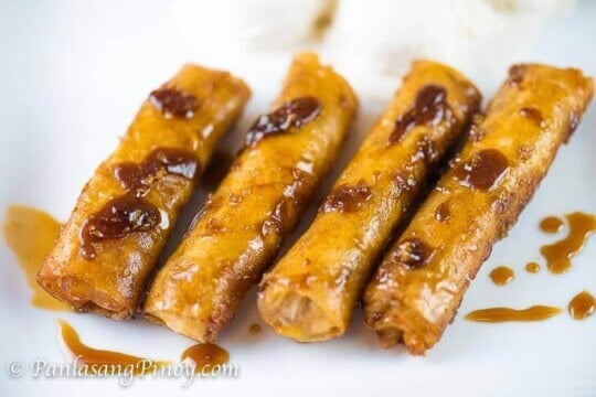Mini Turon Recipe (Banana Lumpia with Caramel) - Panlasang Pinoy