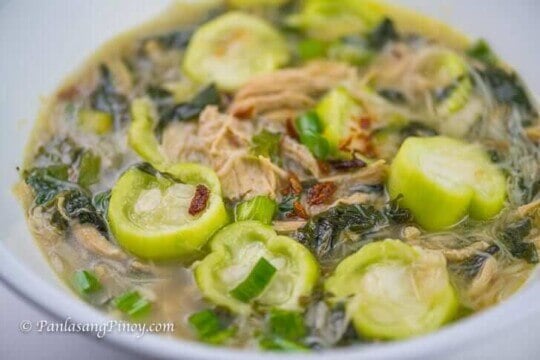 Chicken Soup with Misua and Patola - Panlasang Pinoy