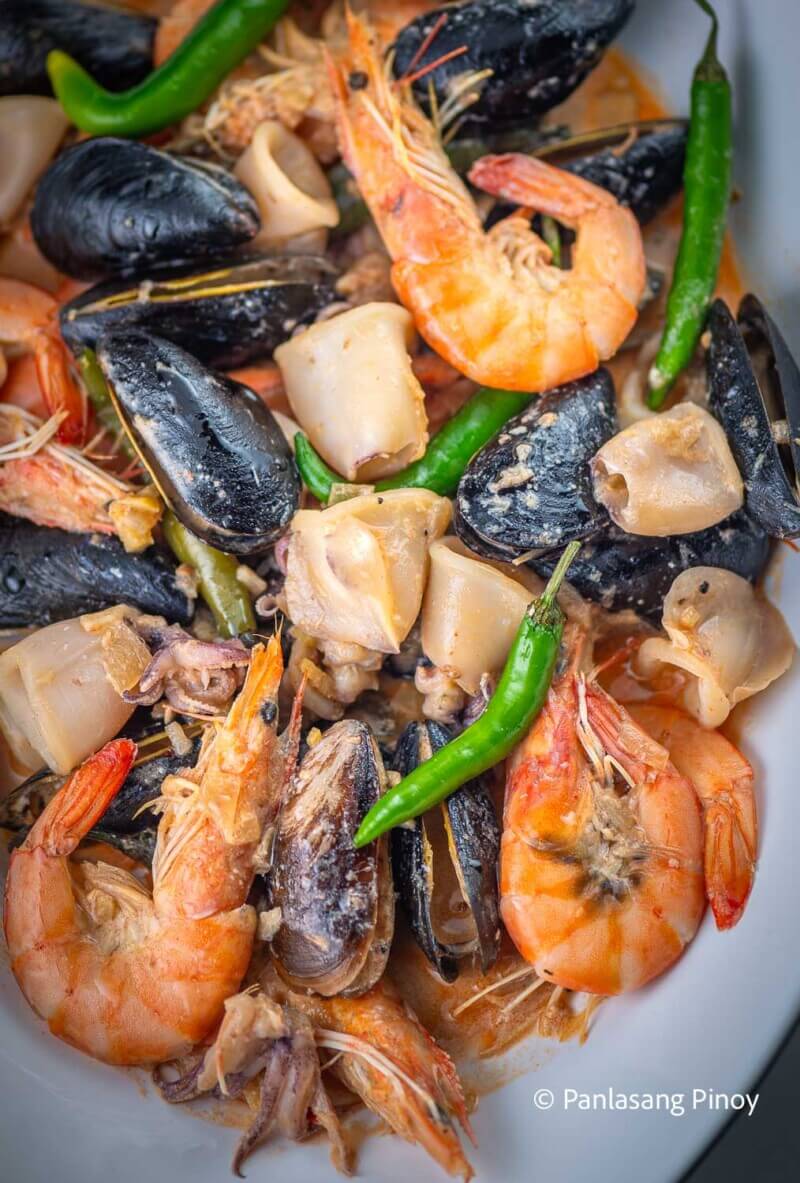 Seafood Bicol Express - Panlasang Pinoy