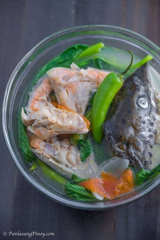 Sinigang na Salmon sa Miso - Panlasang Pinoy
