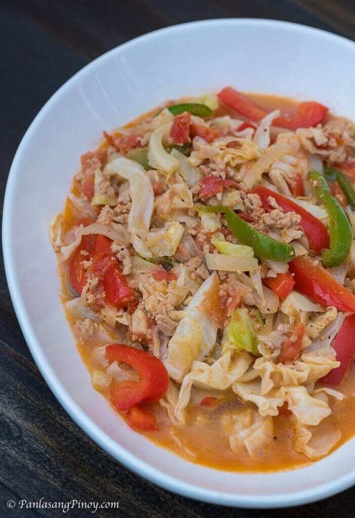 Ginisang Repolyo with Giniling Recipe - Panlasang Pinoy