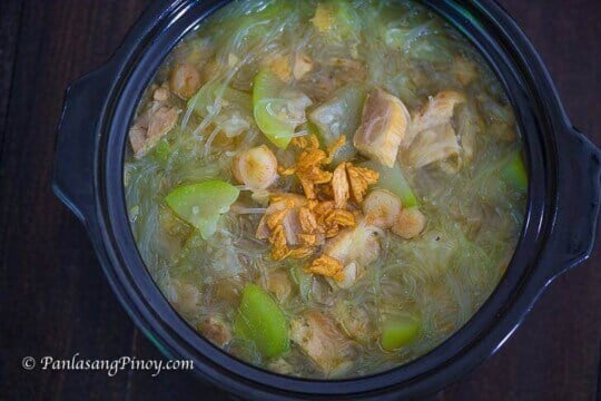 Sotanghon with Upo Soup - Panlasang Pinoy