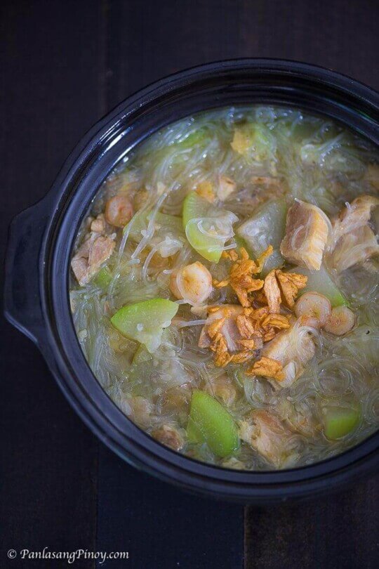 Sotanghon with Upo Soup - Panlasang Pinoy