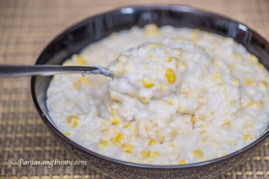 Ginataang Mais at Malagkit (Sweet Corn and Glutinous Rice Porridge ...