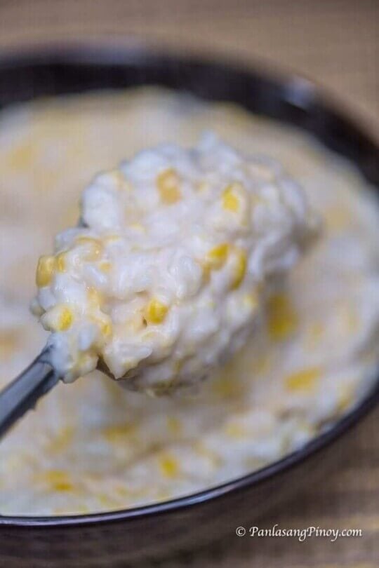 Ginataang Mais at Malagkit (Sweet Corn and Glutinous Rice Porridge ...