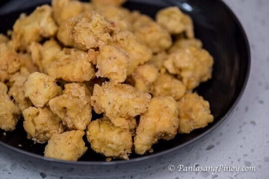 KFC Style Popcorn Chicken with Gravy - Panlasang Pinoy