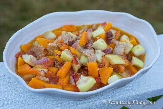 Ginisang Upo at Kalabasa - Sauteed Opo and Butternut Squash - Panlasang ...