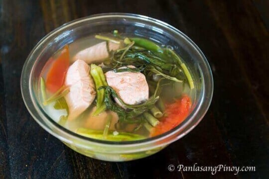 Salmon Sinigang Recipe - Panlasang Pinoy