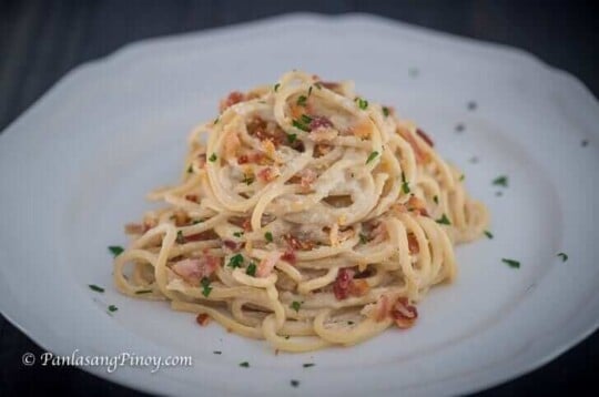 Carbonara Recipe Filipino Style - Panlasang Pinoy