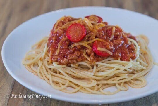 Easy Pinoy Spaghetti - Panlasang Pinoy