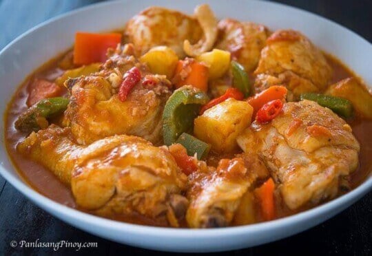 Chicken Caldereta - Panlasang Pinoy