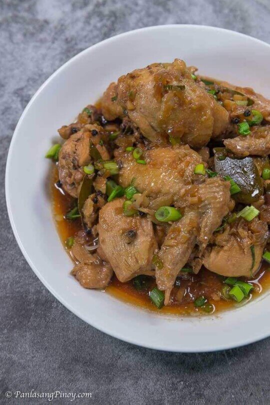 Adobong Manok sa Buko - Panlasang Pinoy
