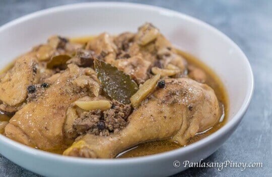 Chicken and Liver Adobo - Panlasang Pinoy