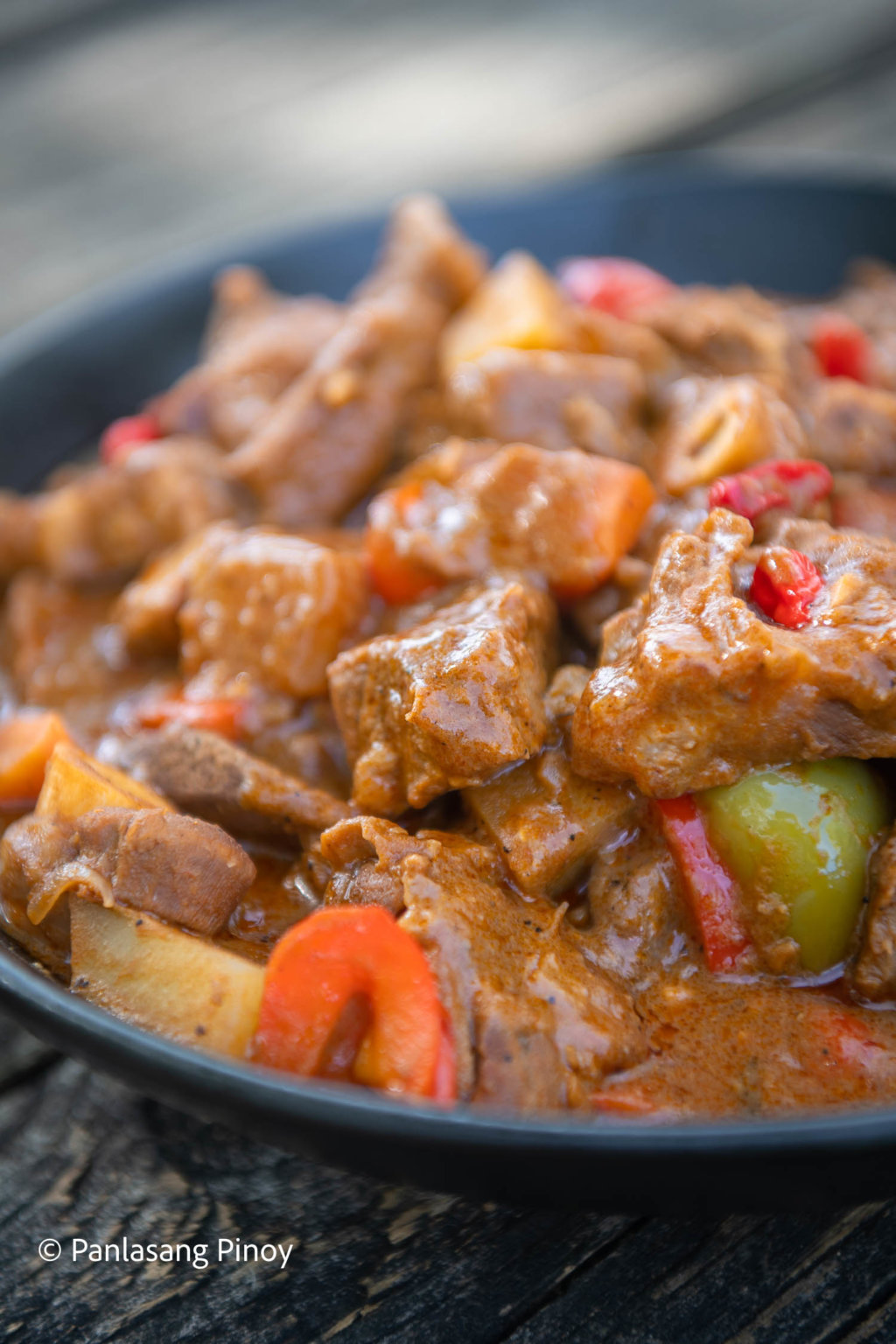 Kalderetang Kambing (Goat Stew Recipe) - Panlasang Pinoy