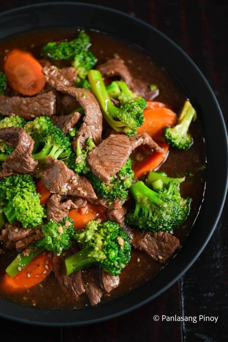 Beef Broccoli Recipe with Carrots - Panlasang Pinoy
