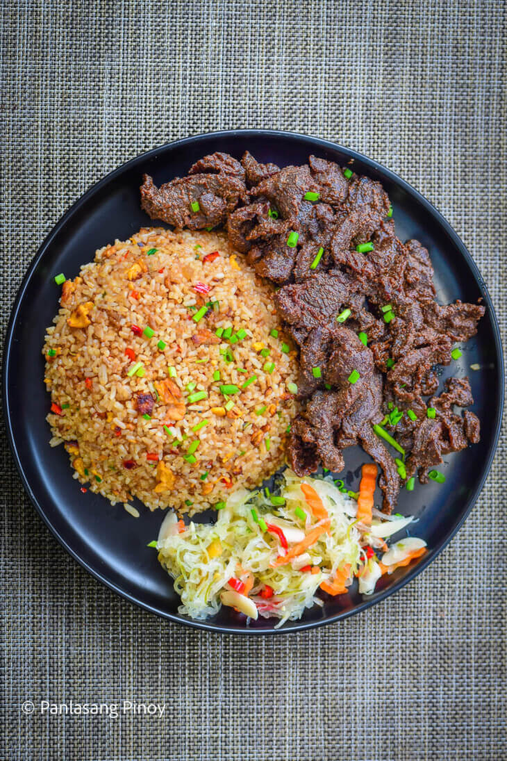 Tapa and Egg Fried Rice - Panlasang Pinoy