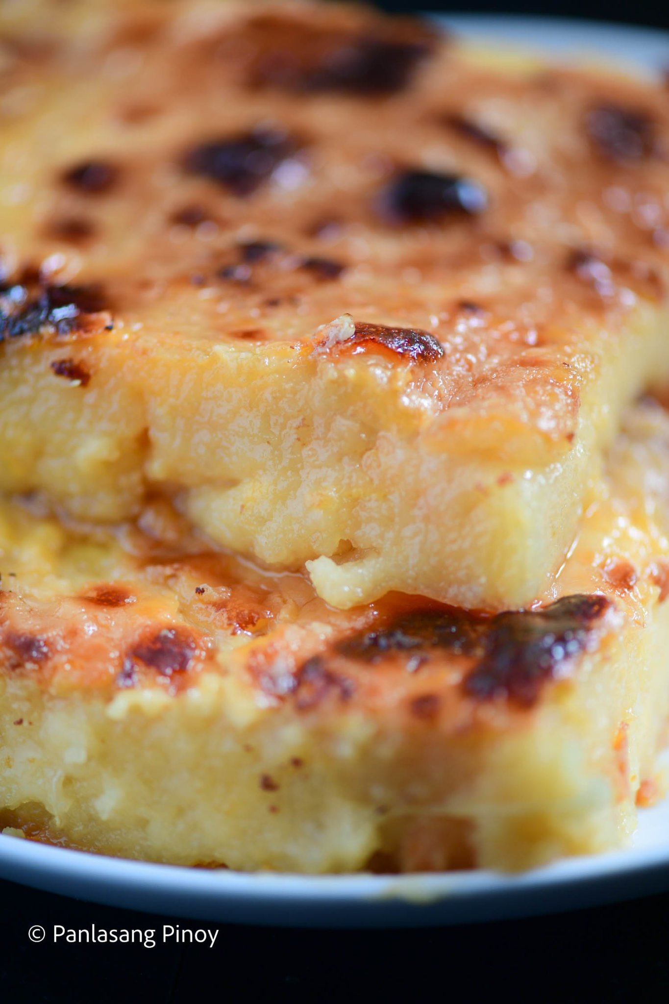 Cassava Cake Recipe Creamy and Cheesy Version - Panlasang Pinoy