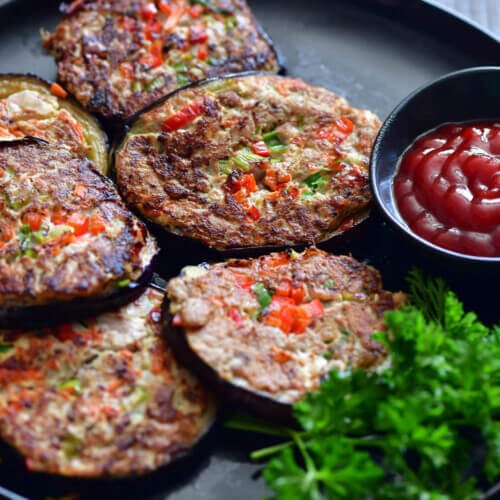 Relyenong Talong with Tuna - Panlasang Pinoy