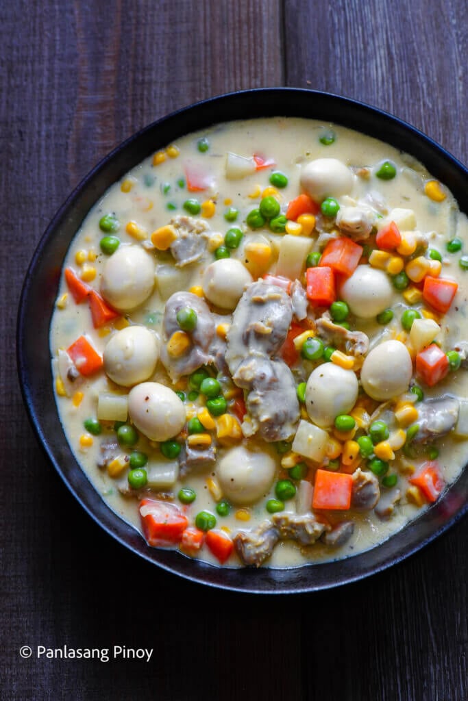 Creamy Sipo Egg with Chicken Gizzard - Panlasang Pinoy