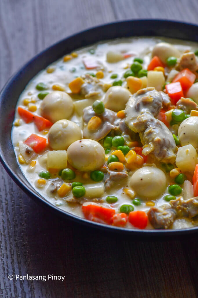 Creamy Sipo Egg with Chicken Gizzard - Panlasang Pinoy