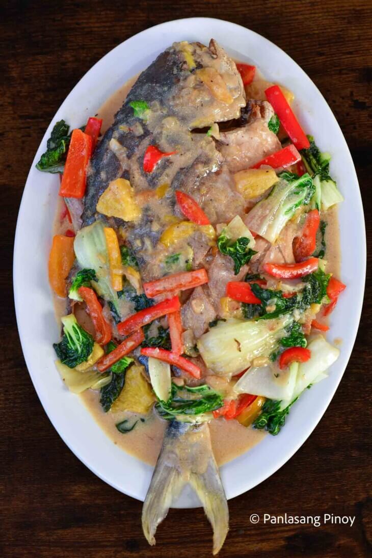 Fish in Coconut Milk with Pineapple (Filipino Fish Stew) - Panlasang Pinoy