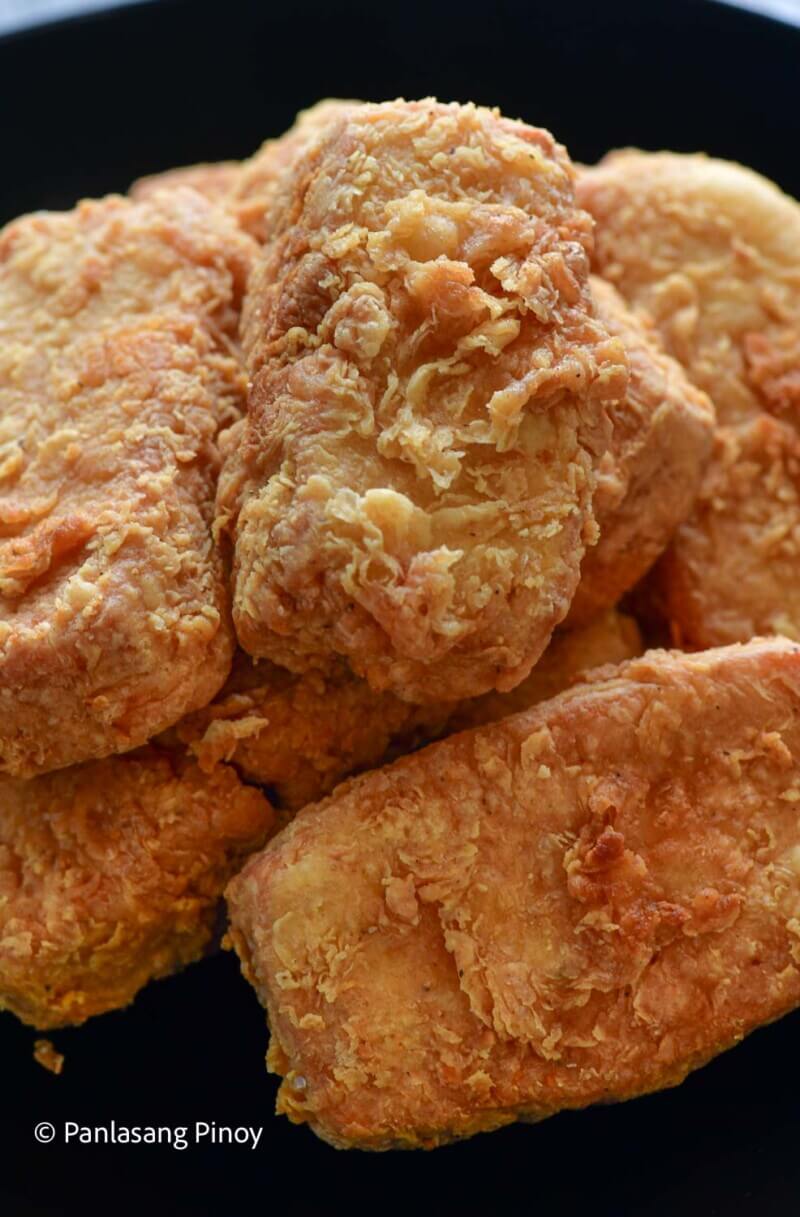 Crispy Tofu Fried Chicken with Gravy - Panlasang Pinoy