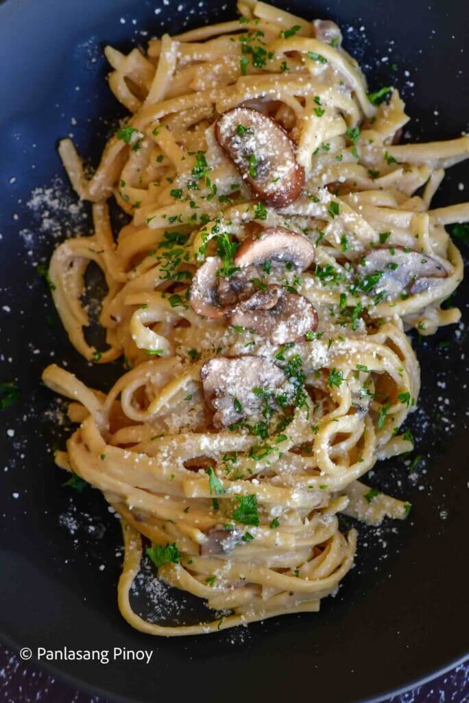 Truffle Mushroom Pasta - Panlasang Pinoy