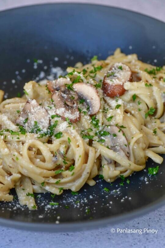 Truffle Mushroom Pasta - Panlasang Pinoy