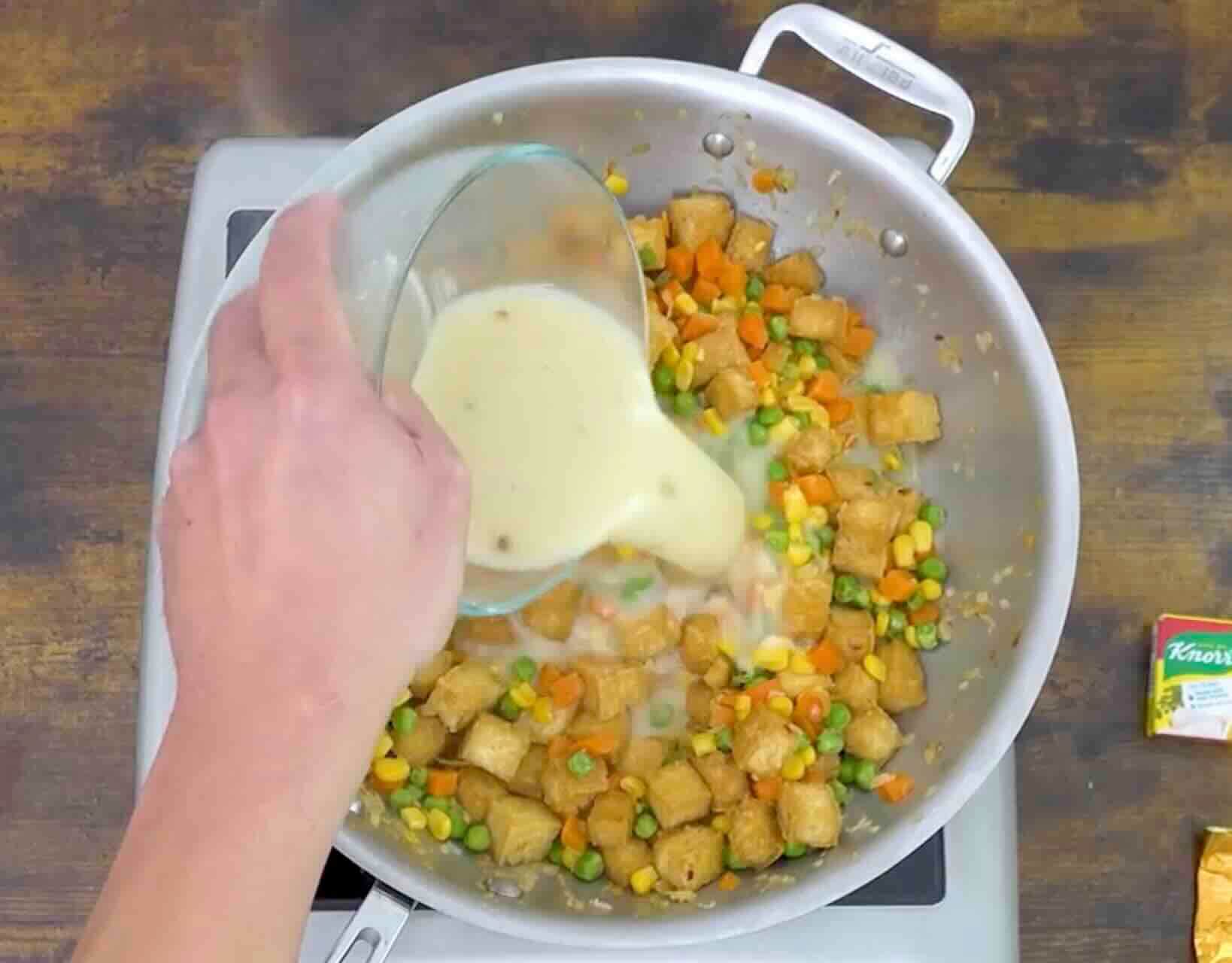 Creamy Tofu with Mixed Vegetables - Panlasang Pinoy