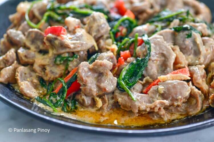 Chicken Gizzard Ginataan - Panlasang Pinoy