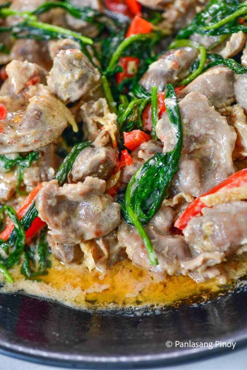Chicken Gizzard Ginataan - Panlasang Pinoy
