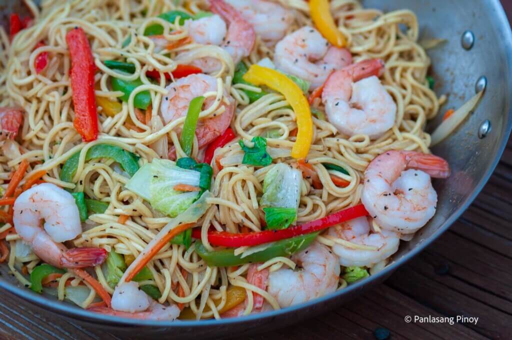 Shrimp Pancit Canton Recipe - Panlasang Pinoy