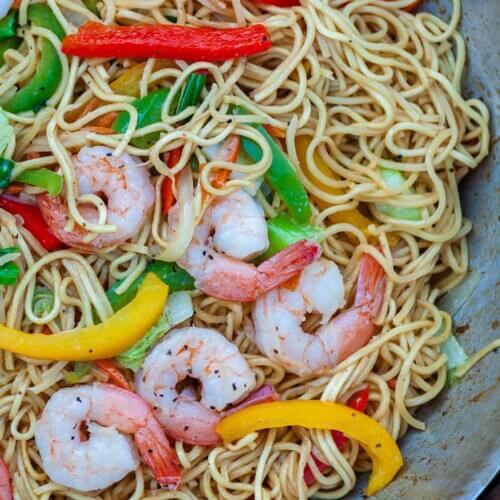 Shrimp Pancit Canton Recipe - Panlasang Pinoy