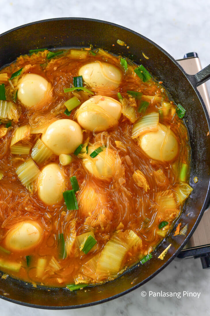 Sotanghon And Egg Noodle Soup - Panlasang Pinoy