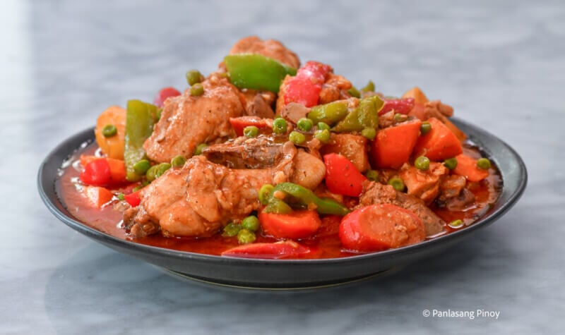 Special Chicken Afritada - Panlasang Pinoy