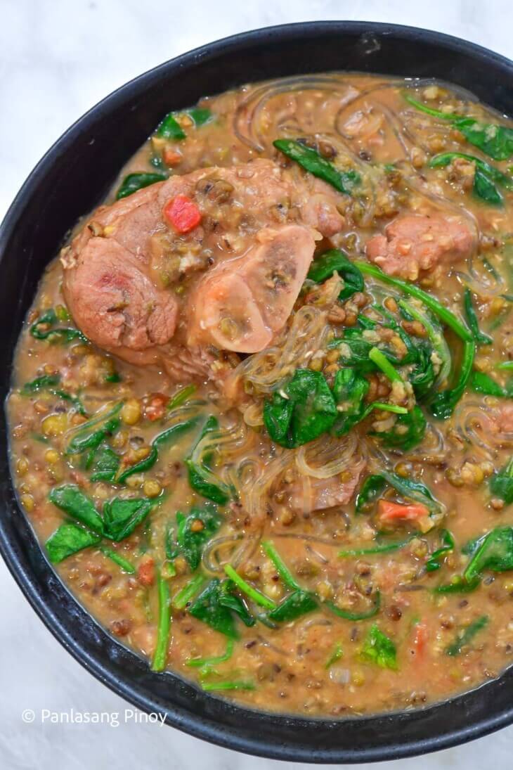 Pork Hock and Mung Beans with Vermicelli - Panlasang Pinoy