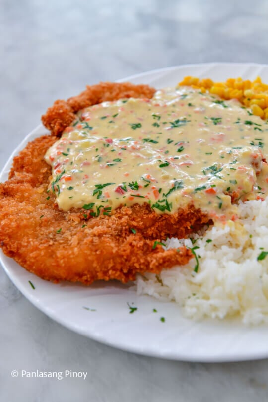 Filipino Chicken ala King with Creamy Sauce - Panlasang Pinoy