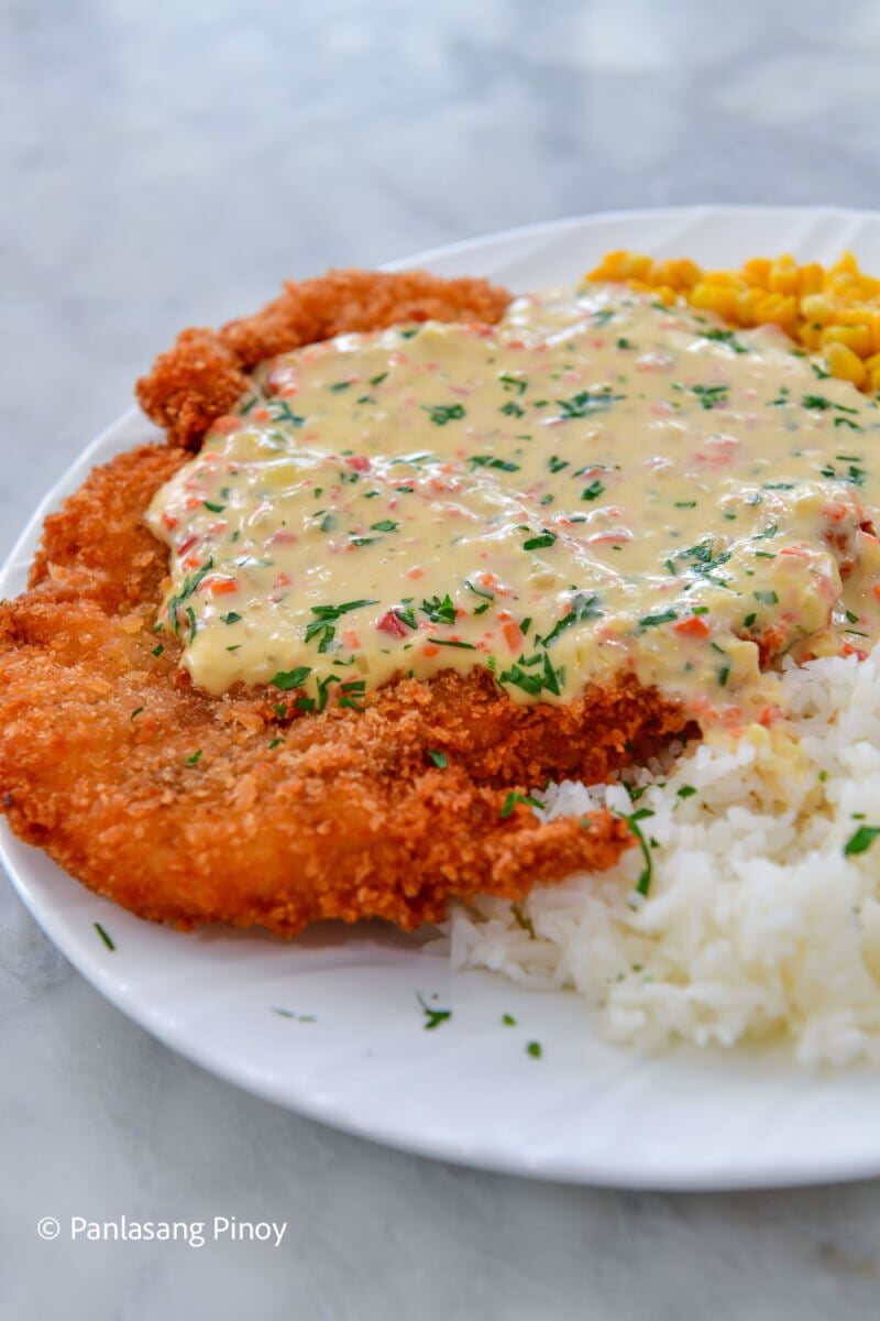 Filipino Chicken ala King with Creamy Sauce - Panlasang Pinoy